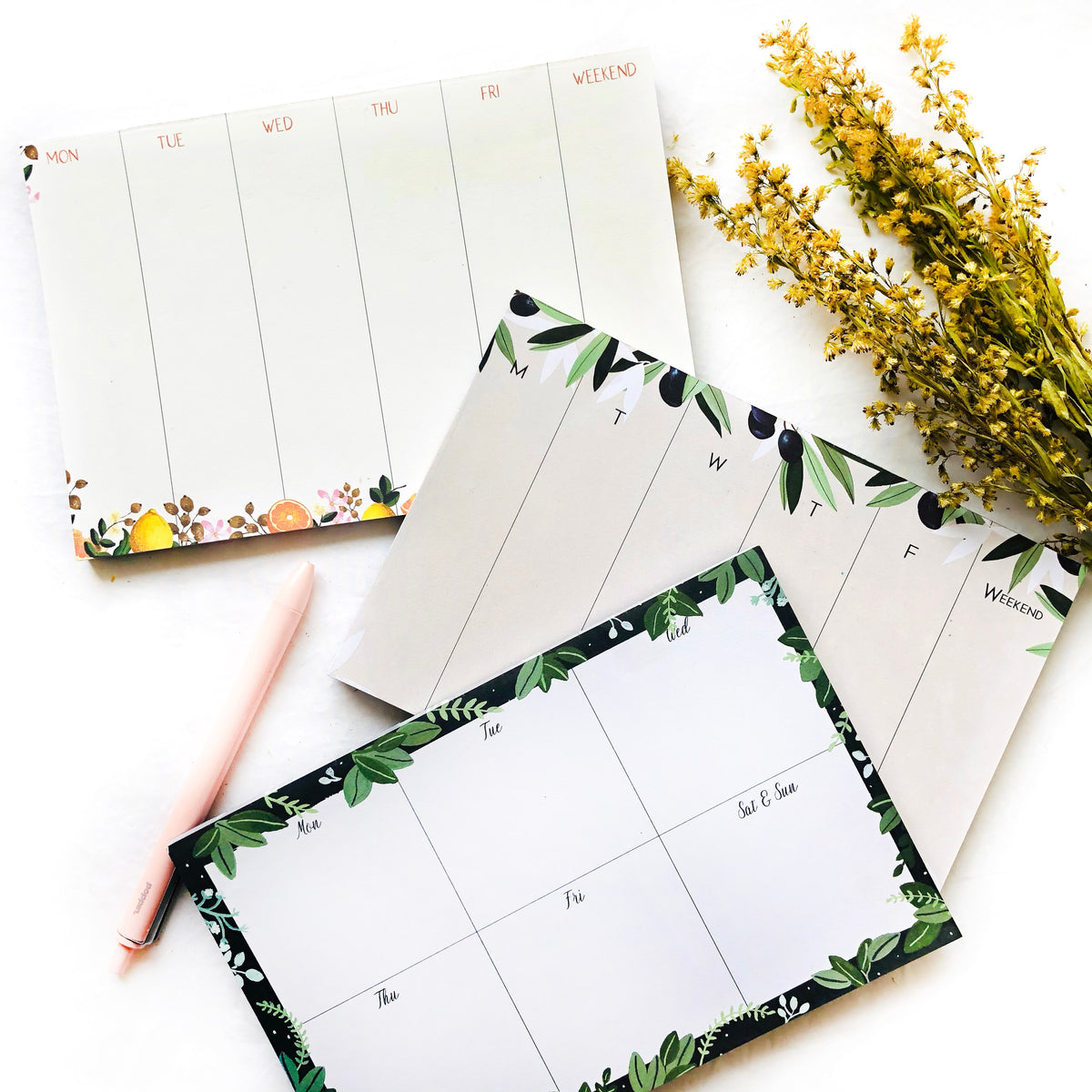 Weekly Desk Pads – The Spring Palette