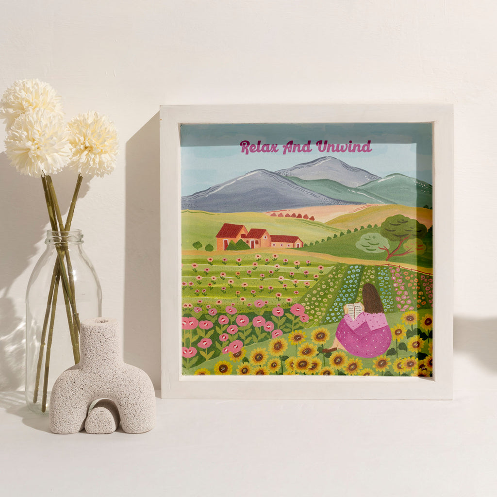 Relax and Unwind Wall Art Frame (Table Top Mount) – The Spring Palette