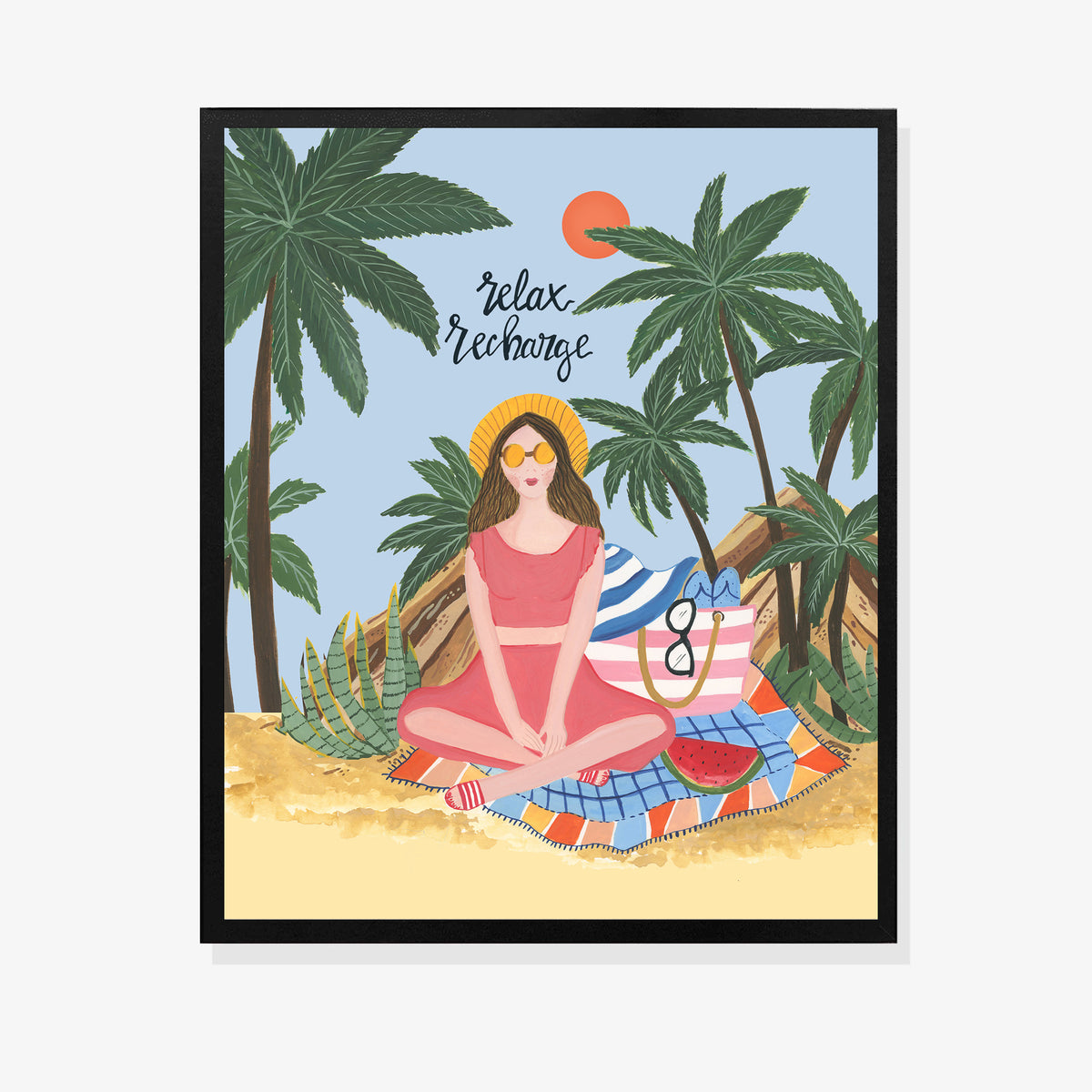 Relax and Recharge Art Print | The Spring Palette